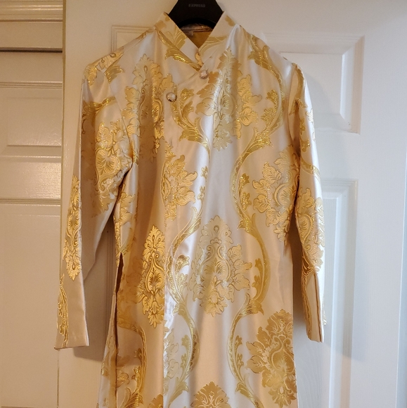 Shirts | Men Gold Wedding Ao Dai | Poshmark
